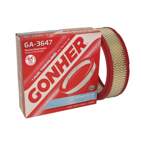 Filtro Redondo de Aire de Motor Gonher