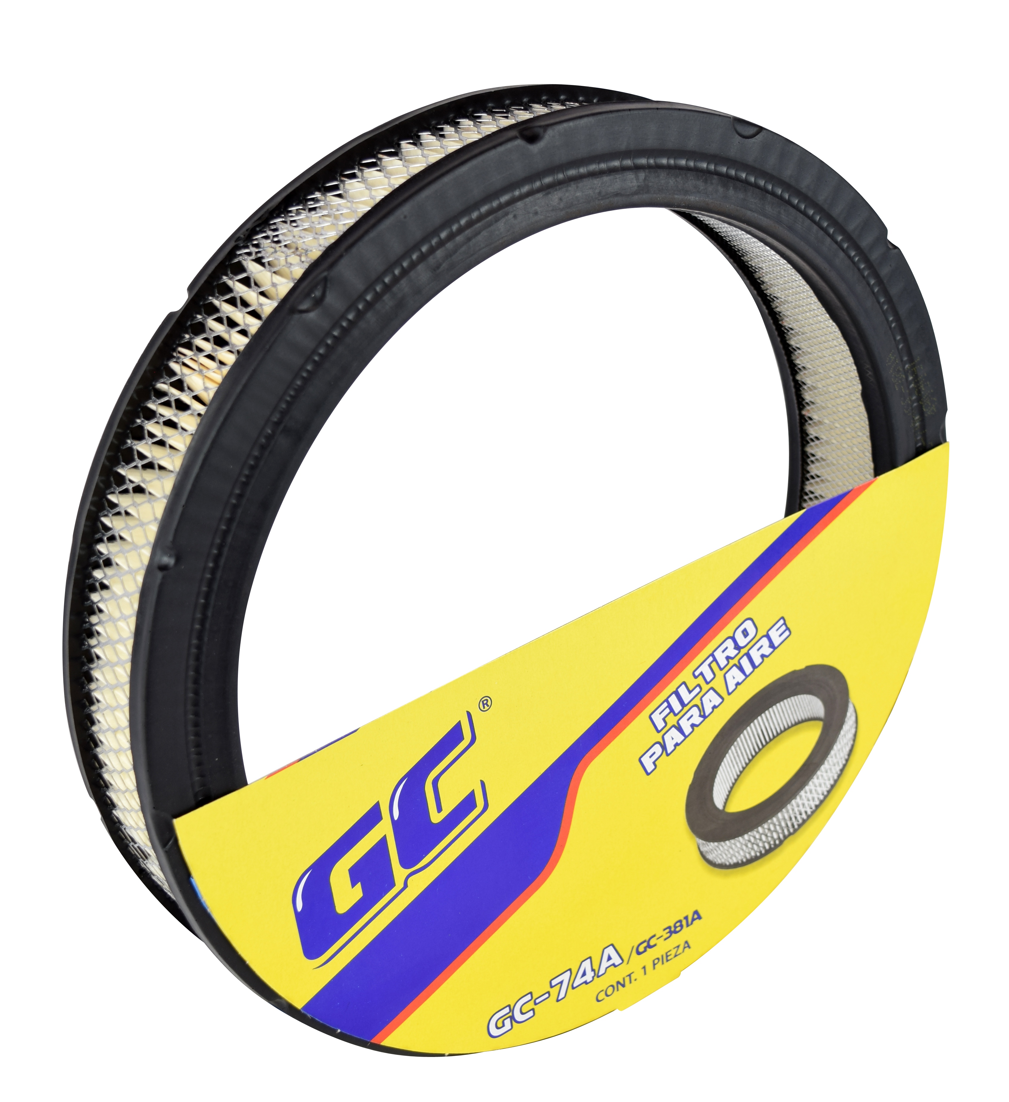 Filtro de Aire Circular GC para Ford F-150 V6 3.8L , Ford Mustang V8 5.0L, Ford B-200 V8 5.0L ...