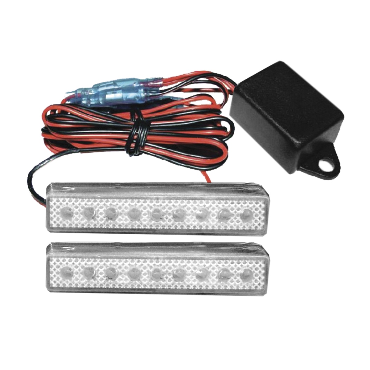 Par de Luces de Estrobo con 9 Leds Azules con Probador Tunix ...