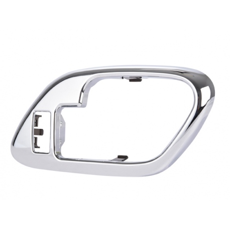 Bisel Cromado de Manija con Seguro Interior Derecho