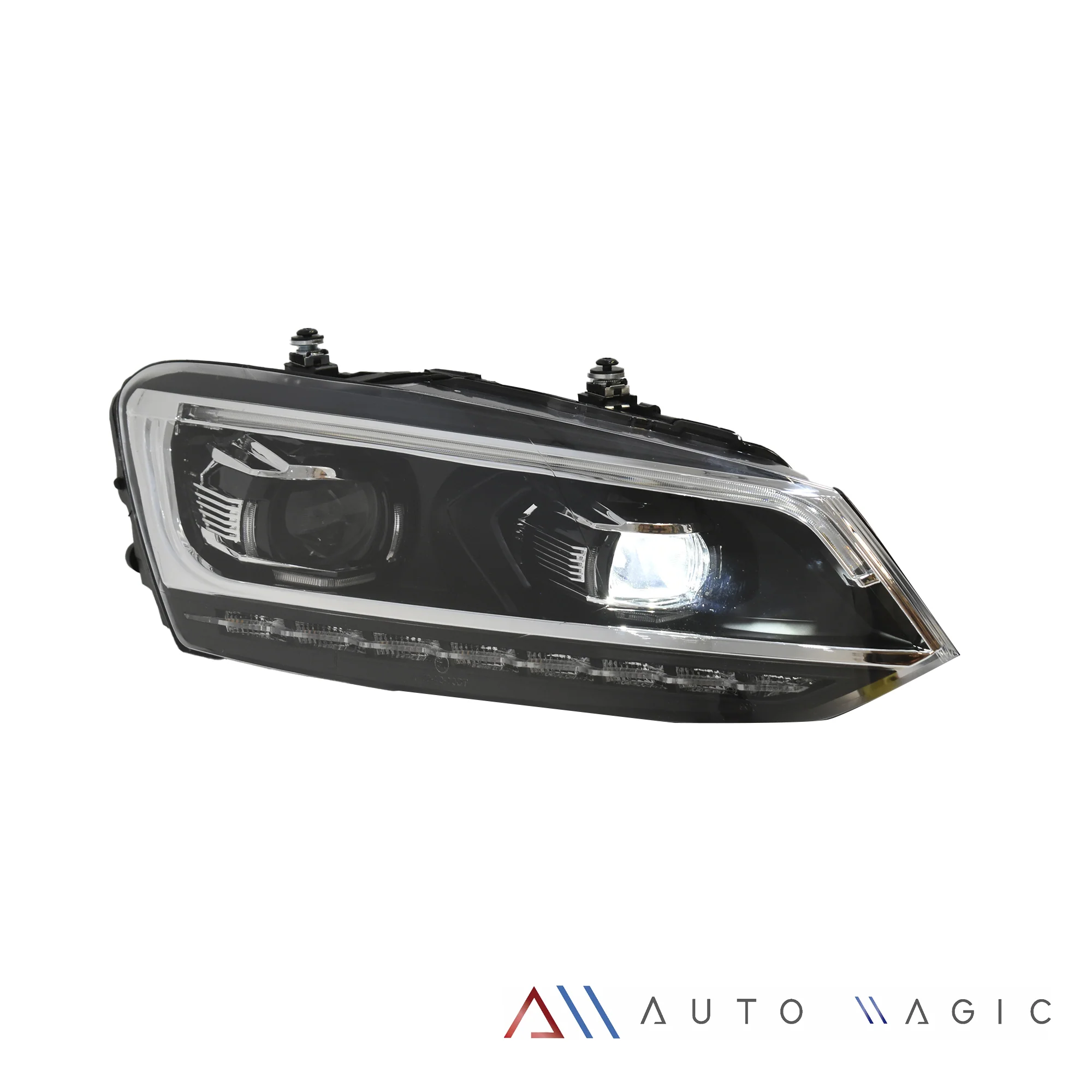 Juego De Faros Principales Led Con Lupa Automagic Para Vento/Polo ...