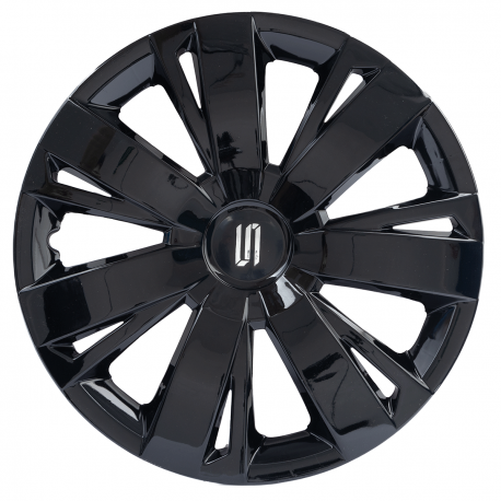 Juego De 4 Tapones De Rin 16 Negros Scuda