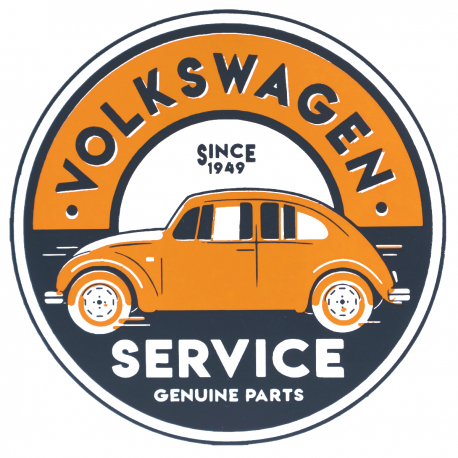 Calcomanía Externa de Vinil "Volkswagen Service"
