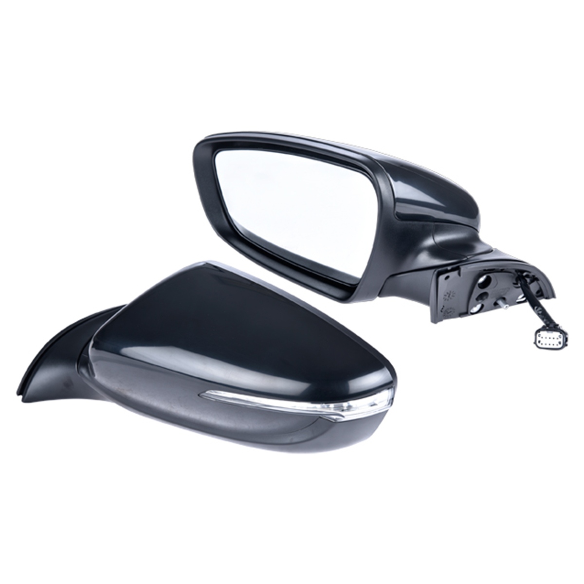 Espejo Retrovisor Eléctrico Izquierdo con Desempañante y Luz Direccional