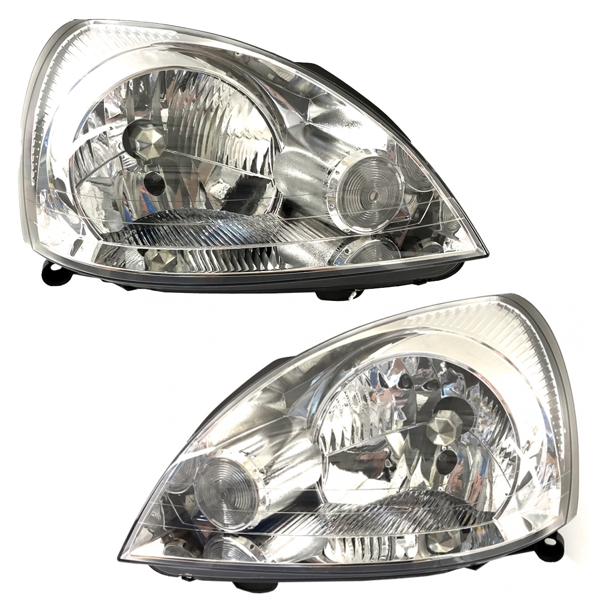 Juego de 2 Faros Principales con Mica de Acrílico Forcetec