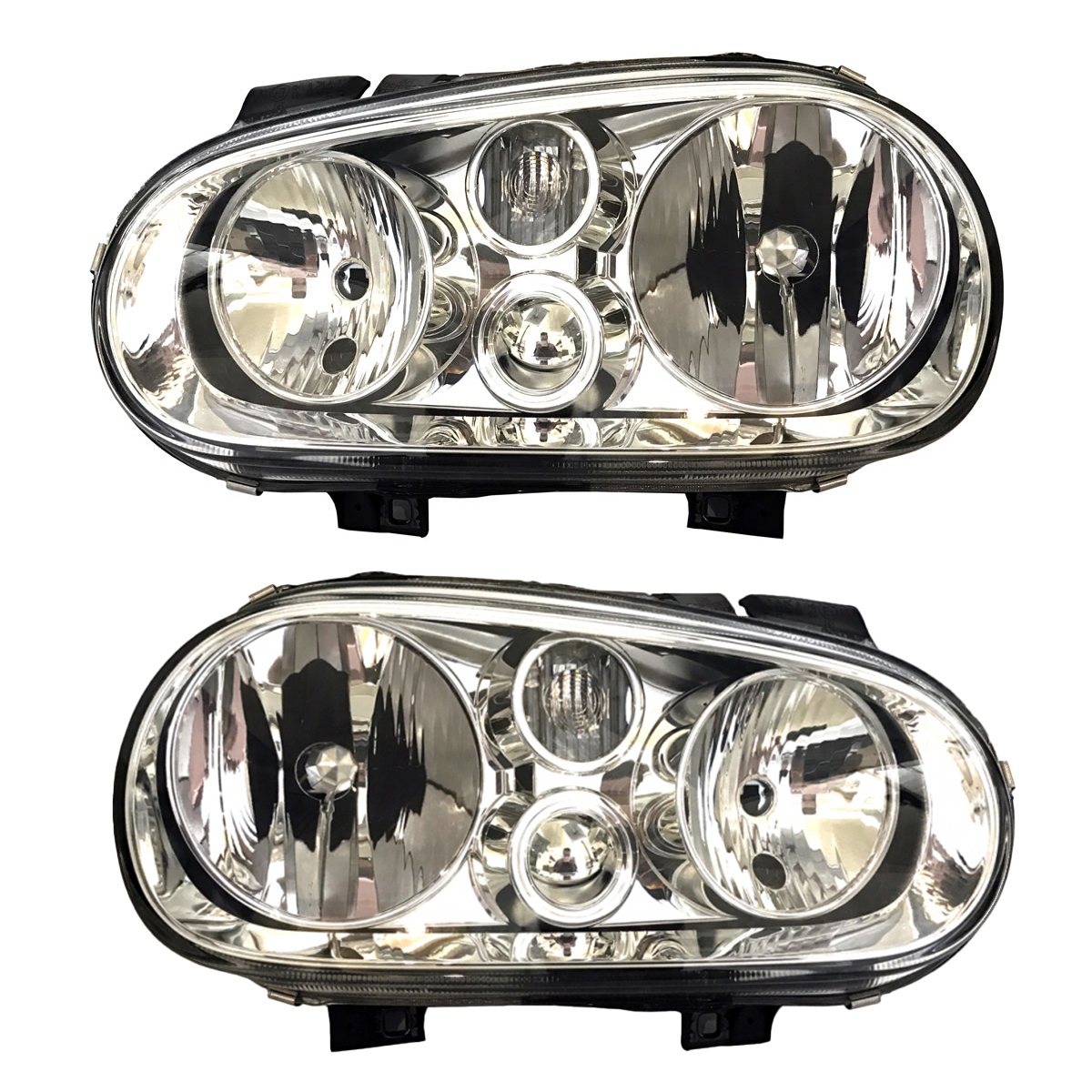 Juego de 2 Faros Principales Cromados Forcetec