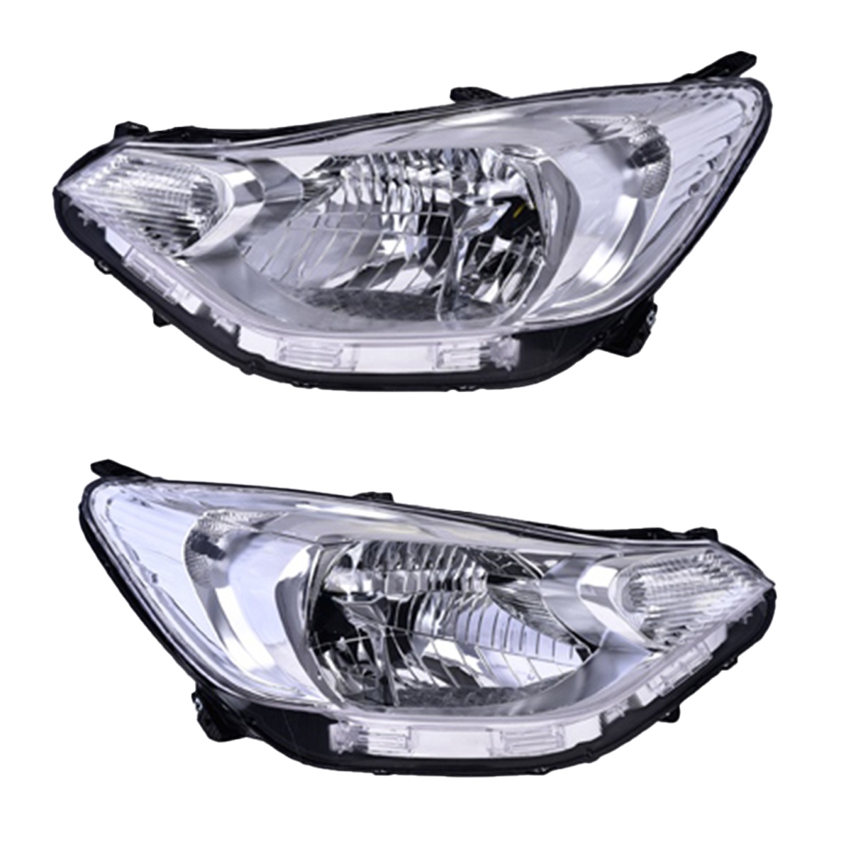 Juego de 2 Faros Principales Cromados sin Motor Depo