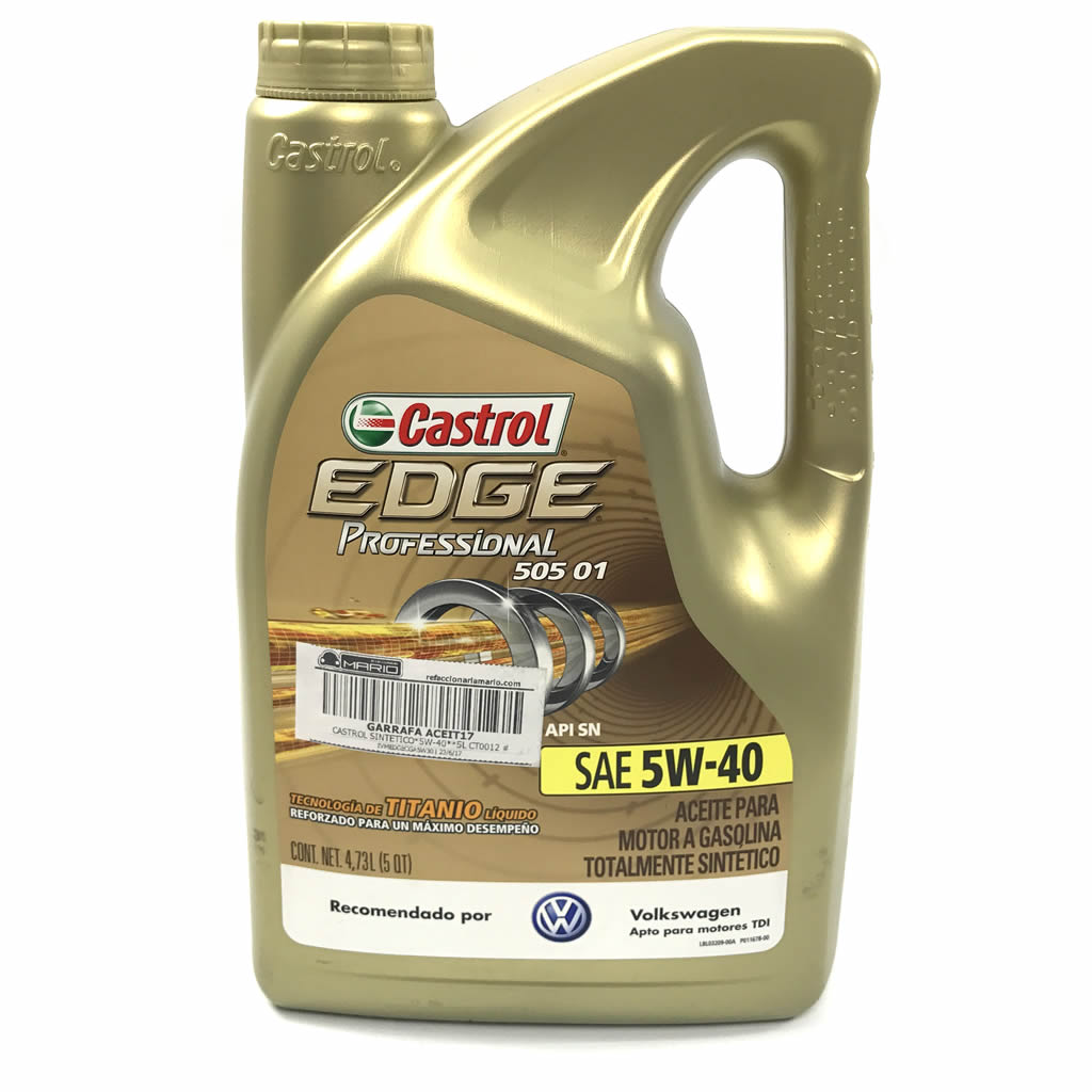 Garrafa De Aceite CASTROL EDGE Multigrado Sint tico SAE 5W 40 Para garrafa-de-aceite-castrol-edge-multigrado-sint-tico-sae-5w-40-para