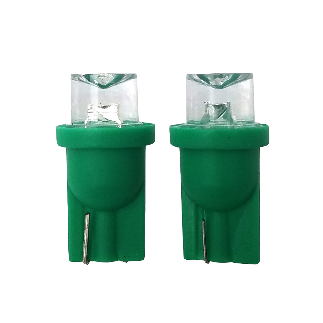 Par de Focos Led de Pellizco Chico Color Verde Tunix