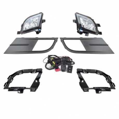 Kit de Faros de Niebla con Rejillas y Arnés Auto Magic