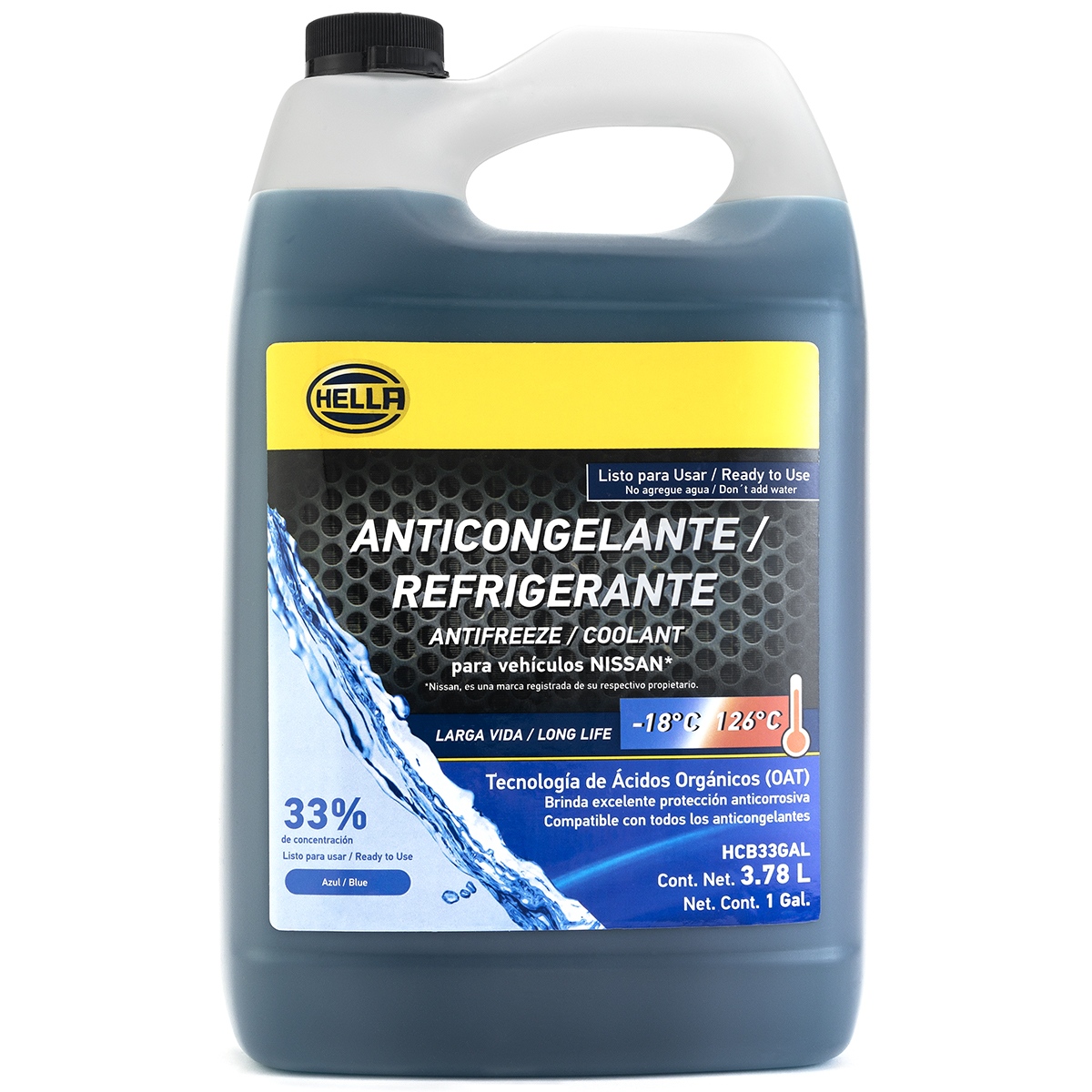 Anticongelante Azul 33 Por Ciento De Concentraci n