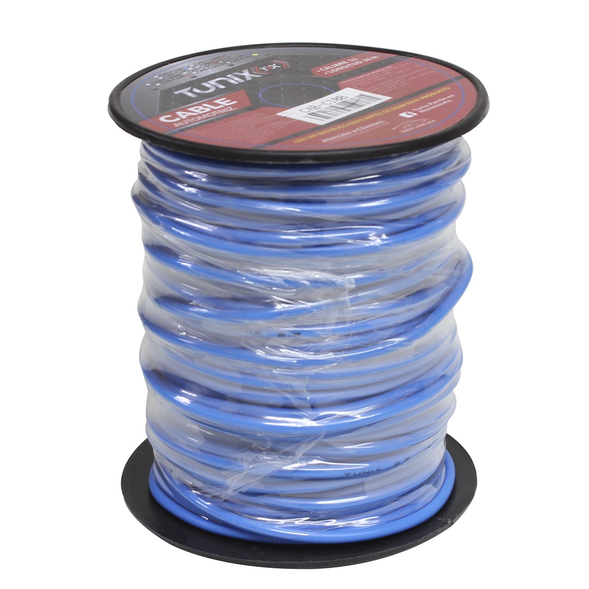 Cable 30M Calibre 18 Azul Tunix - Refaccionaria Mario