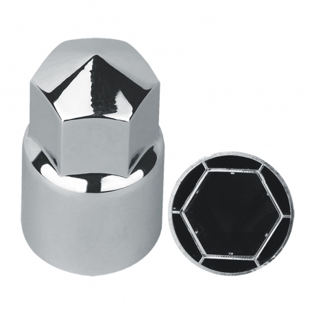 Capuchón Plástico Cromado de Presion (8.5x5cm) Tunix - Refaccionaria Mario