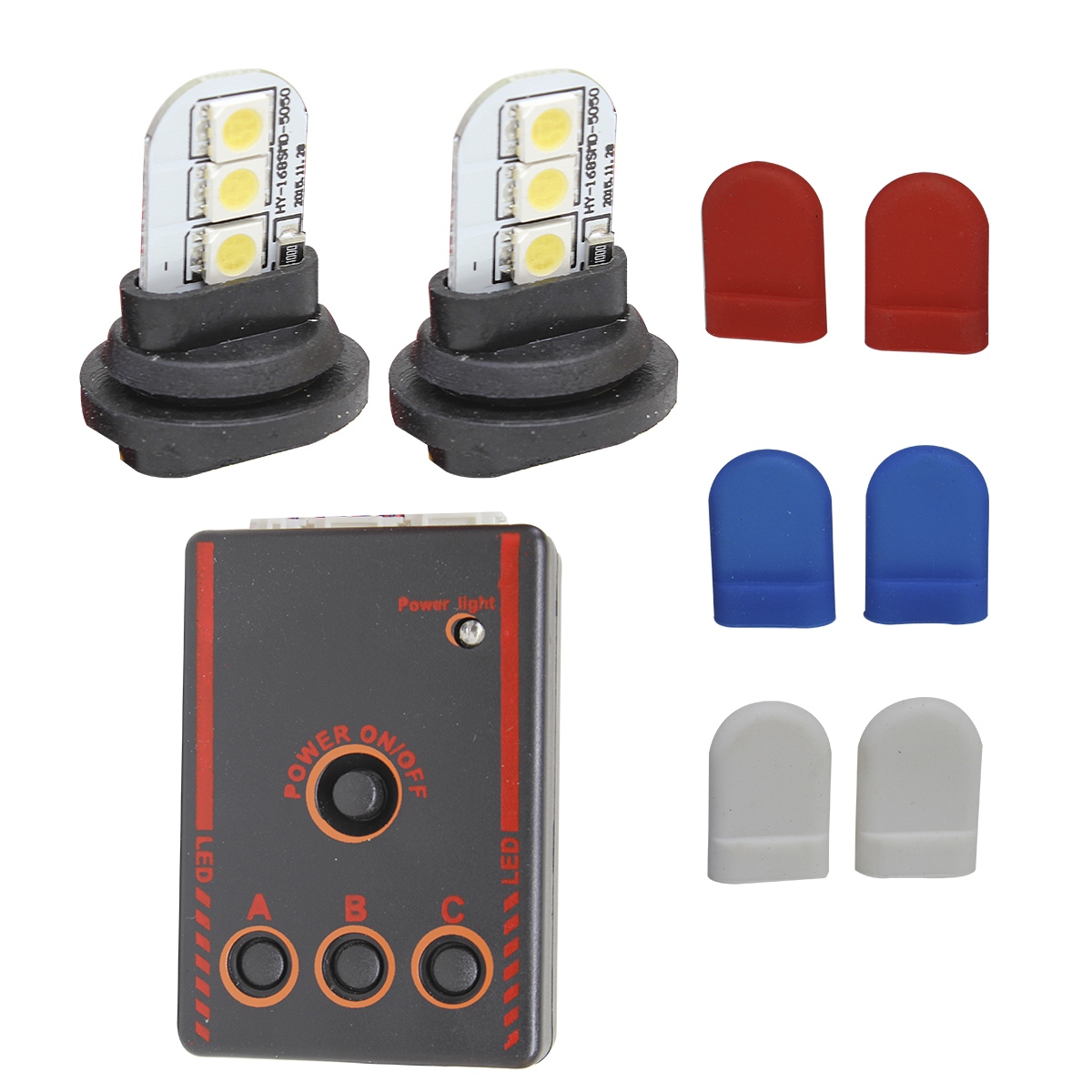 Par de Luces de Estrobo Tipo Profesional Codificado Tunix