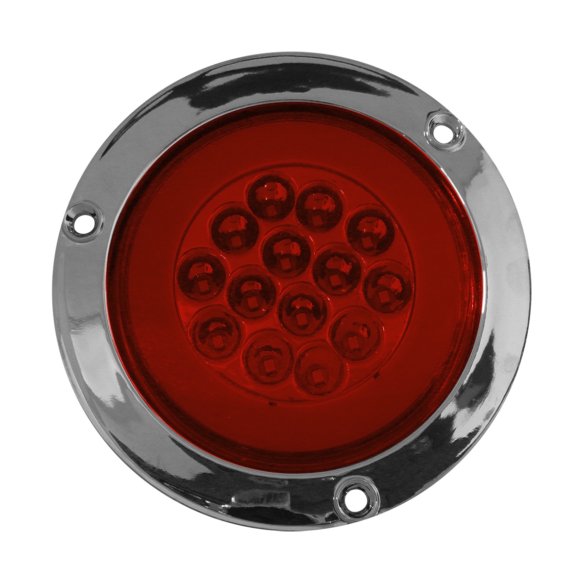 Plafón Redondo con 14 Leds Rojos, Ojo de Ángel Tipo Gel Tunix ...