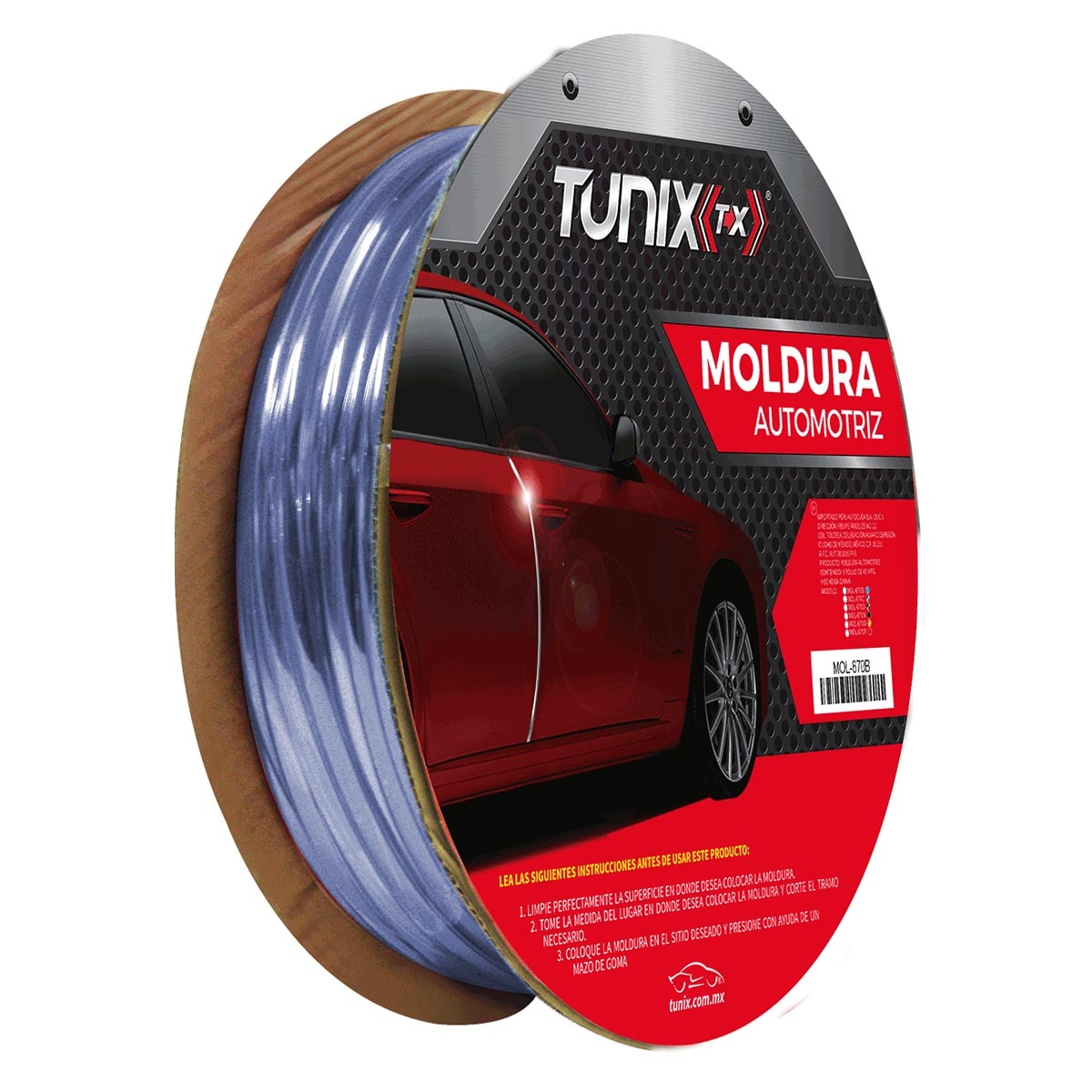 Rollo de 45 metros de Moldura Silvatrim Azul - Refaccionaria Mario